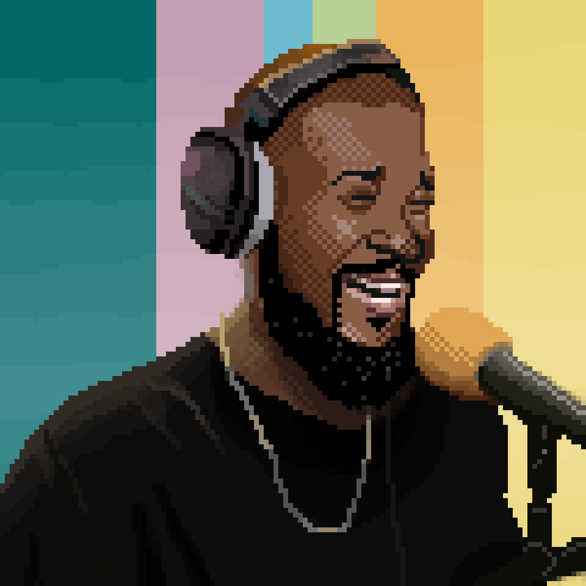 The Danny Brown Show Pixel Art - David Etheridge-Bartow